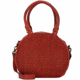 GreenLand Nature Femi & Nine Schultertasche Leder 34 cm red