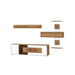 Hartmann Wohnwand Caya ¦ weiß ¦ Maße (cm): B: 326 H: 226 T: 49.0 » Höffner