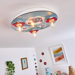 hofstein Brenets Deckenleuchte Weiß, 3-flammig