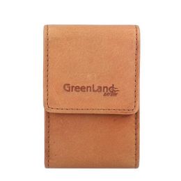 GreenLand Nature GreenLand Nature Kreditkartenetui RFID Schutz Leder 7 cm cognac2