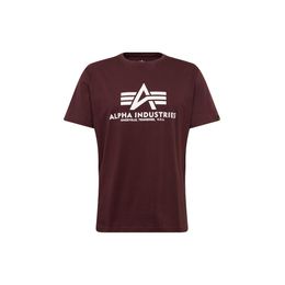Alpha Industries T-Shirt Herren Gr&ouml;&szlig;e 5XL weinrot / wei&szlig;