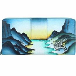 GreenLand Nature Art+Craft Geldbörse RFID Leder 20 cm handbemalt