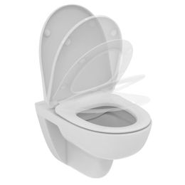 Ideal Standard i.life A Wand-Tiefspül-WC ohne Spülrand, mit WC-Sitz, T467001,