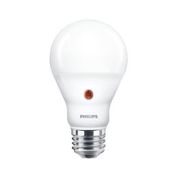 Philips LED-Lampe Classic Standard Day/Night Sensor 7.5W/827 (60W) frosted E27