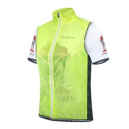 prolog cycling wear Funktionsjacke Fahrradweste Regenweste Damen „Race fit Zero Wind & Ware Yellow“