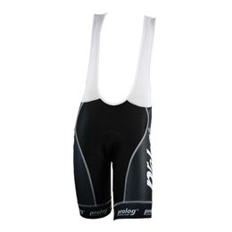 prolog cycling wear Fahrradhose Fahrradhose Herren kurz Sommer „Prolog Black bib 1“ mit Trägern 8 Std. Radmarathon Sitzpolster