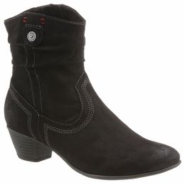 Große Größen: s.Oliver Cowboy Stiefelette, schwarz, Gr.36