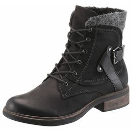 Große Größen: Tamaris Schnürboots, schwarz, Gr.42