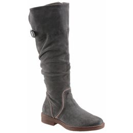 Jana Große Größen: Be Natural Stiefel, grau, Gr.42