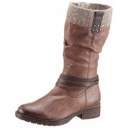 Große Größen: Jana Stiefel, cognac, Gr.39