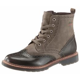 Große Größen: s.Oliver RED LABEL Schnürboots, khaki, Gr.42