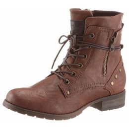 Große Größen: Tom Tailor Schnürboots, cognac, Gr.42