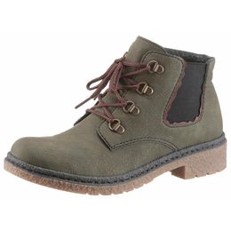 Große Größen: Rieker Schnürboots, khaki, Gr.41