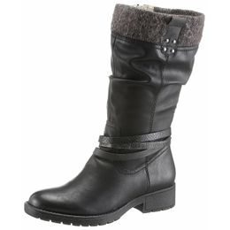 Große Größen: Jana Stiefel, schwarz, Gr.41