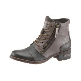 Große Größen: Mustang Shoes Schnürboots, braun-taupe, Gr.36