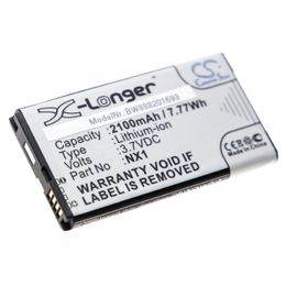 vhbw Ersatz für BlackBerry ACC-53785-201, BAT-52961-003, BAT-52961-007 für Smartphone-Akku Li-Ion 2100 mAh, schwarz