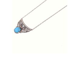 Firetti Kette mit Anhänger Schmuck Geschenk Silber 925 Halsschmuck Halskette Venezianer, mit Türkis, blau|schwarz|silberfarben