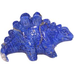 Firetti Tierfigur Schmuck Geschenk Dekofigur Farbstein Edelstein Dinosaurier Lapislazuli (1 St), Lapislazuli, blau