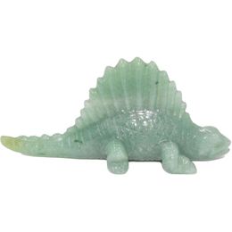 Firetti Tierfigur Schmuck Geschenk Dekofigur Farbstein Edelstein Dinosaurier Aventurin (1 St), Aventurin, grün