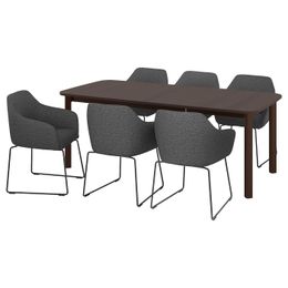 IKEA STRANDTORP / TOSSBERG Tisch und 6 Stühle