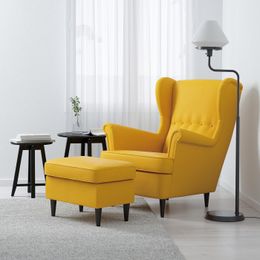 IKEA STRANDMON Sessel und Hocker