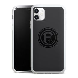 DeinDesign Handyhülle F95 Dunkel F95, Apple iPhone 11 Silikon Hülle Bumper Case Handy Schutzhülle, weiß