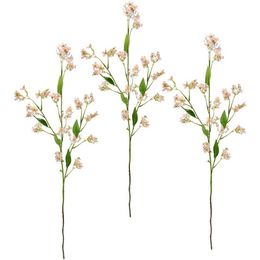 Kunstblume Blütenzweig, I.GE.A., Höhe 105 cm, 3er Set, rosa