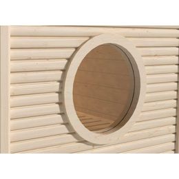 Weka Saunafenster, Ø: 60 cm, beige