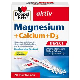 Queisser DOPPELHERZ Magnesium+Calcium+D3 DIRECT Pellets