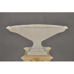 JVmoebel Skulptur Schale Design XXL Obst Schale Dekoration Tisch Vase Klassischer Marmor