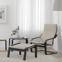 IKEA POÄNG Sessel und Hocker