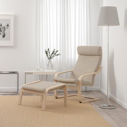IKEA POÄNG Sessel und Hocker