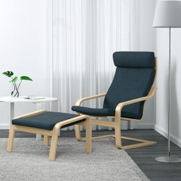 IKEA POÄNG Sessel und Hocker