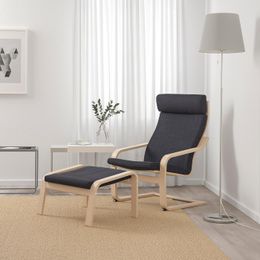 IKEA POÄNG Sessel und Hocker