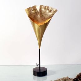 Holländer Holländer Tischleuchte Ginkgo, gold, 42x20cm
