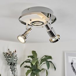 hofstein Morges Deckenleuchte LED Chrom, Nickel-Matt, 2-flammig