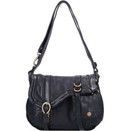 Campomaggi Schultertasche Leder 24 cm nero