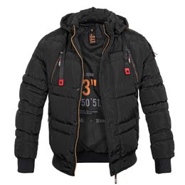Poolman Hooded Winterjacke Harvey schwarz, Gr&ouml;&szlig;e S