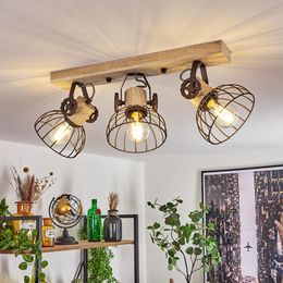 hofstein Orny Deckenleuchte Braun, Naturfarben, 3-flammig
