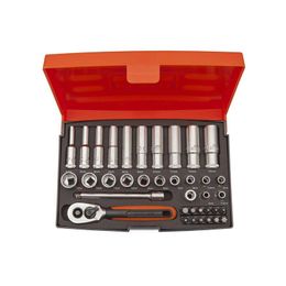 Bahco socket set mini 1/4 37 pieces 4-13mm