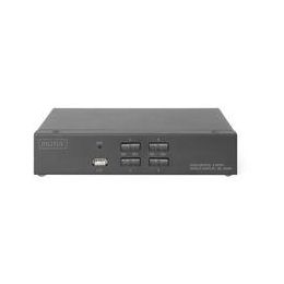 Digitus Desktop HDMI KVM Switch 4-Port, KVM-Switch schwarz