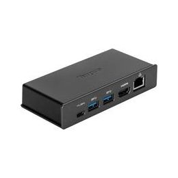 Targus HDMI Modular Dock Hub, Dockingstation schwarz Geeignet für: Smartphone / Tablet Anschlüsse: 1x RJ-45, 1x HDMI-Ausgang, 2x USB-A 3.2 (10 Gbit/s), 1x USB-C 3.2 (5 Gbit/s) Stromversorgung: USB-Betrieb Typ: Dockingstation