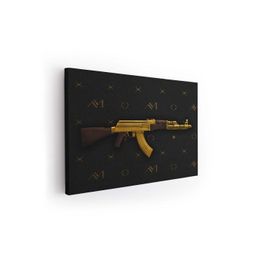 ArtMind XXL-Wandbild Goldene AK 47