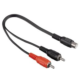 Hama Cinch Y-Kabel Subwoofer-Kabel Y Adapter Verteiler Audio-Kabel
