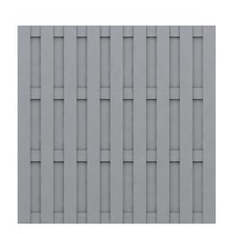 TraumGarten Sichtschutzzaun JUMBO WPC Grau Sichtschutz Lamellenzaun, 95x179 cm