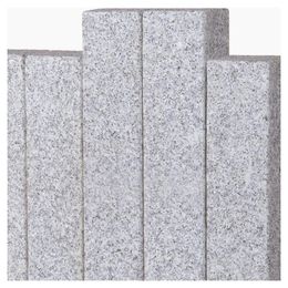 Seltra Natursteine Palisaden - Kombistein BRAVO EXACTA Granit edelgrau, 8x8x30 cm