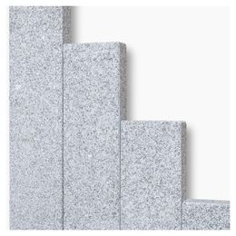 Seltra Natursteine Palisaden BRAVO EXACTA+ Granit edelgrau Herkunft Vietnam, 8x20x75 cm