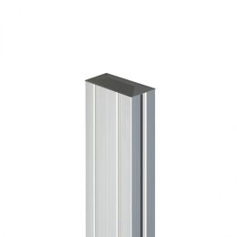 Wellker Sichtschutzpfosten PAN silber eloxiert, 190 cm