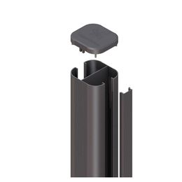 TraumGarten Sichtschutzzaun SYSTEM Steckpfosten Basic Erdverbau Anthrazit, 150 cm