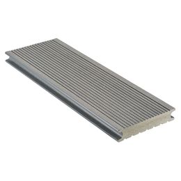 NATURinFORM WPC-Terrassendiele 25x138 mm DIE BELIEBTE massiv grau, 4000 mm